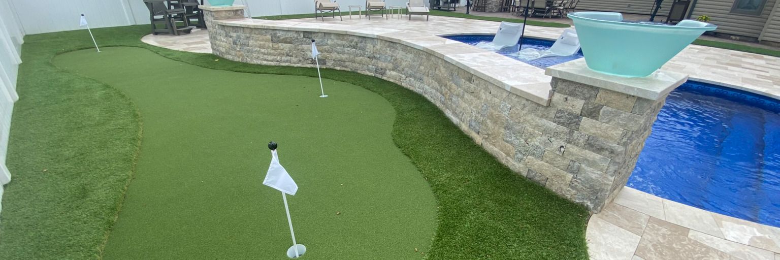 Free Form Vinyl Pool With Sundeck Long Island NY - Gappsi Group