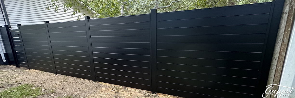 Modern Aluminum Fence Installation on Long Island