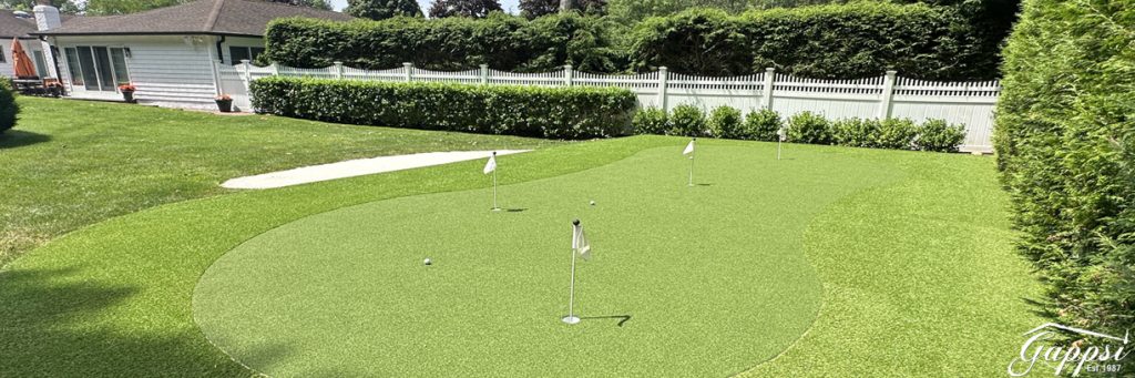 Transforming Backyards with a Custom Putting Green Sports Game Court in ...