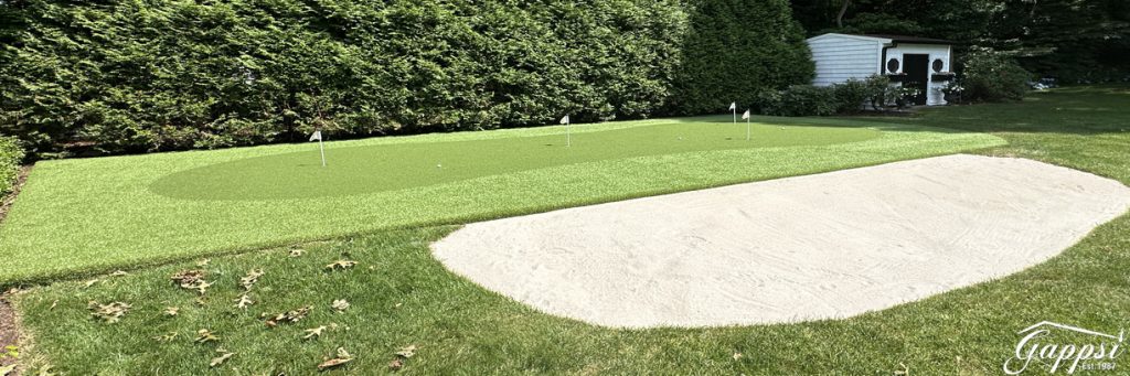 Transforming Backyards with a Custom Putting Green Sports Game Court in ...