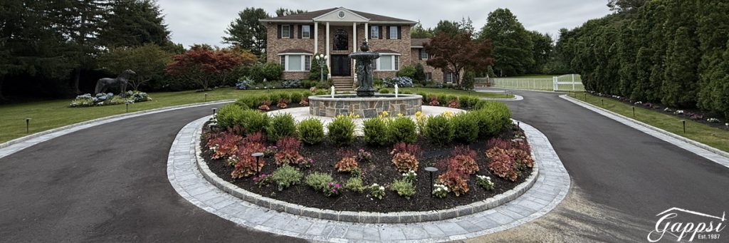 Elegant Masonry and Landscape Driveway Transformation in Upper ...